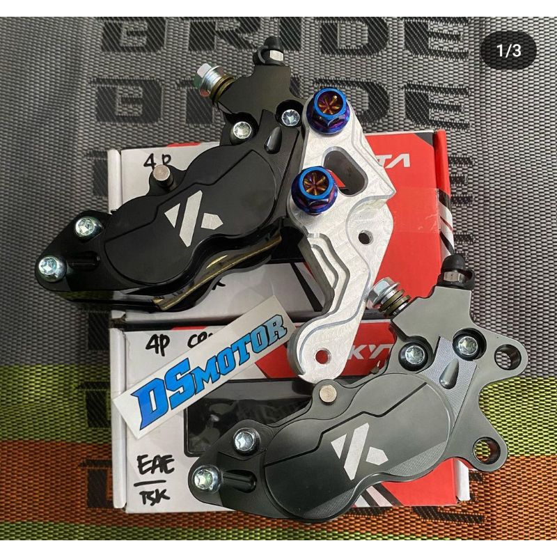 Jual kaliper KTC kytaco 4piston 4P 4pot dan 2P 2piston 2pot depan belakang set breket dudukan ...