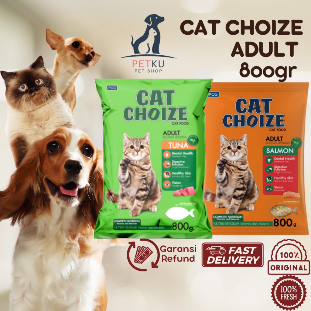 Jual Cat Choize Adult 800gr makanan kucing dewasa kering/dry food ...