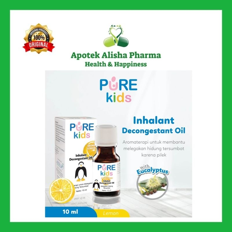Jual Pure Kids Inhalant Decongestant Oil 10ml - PureKids Minyak ...