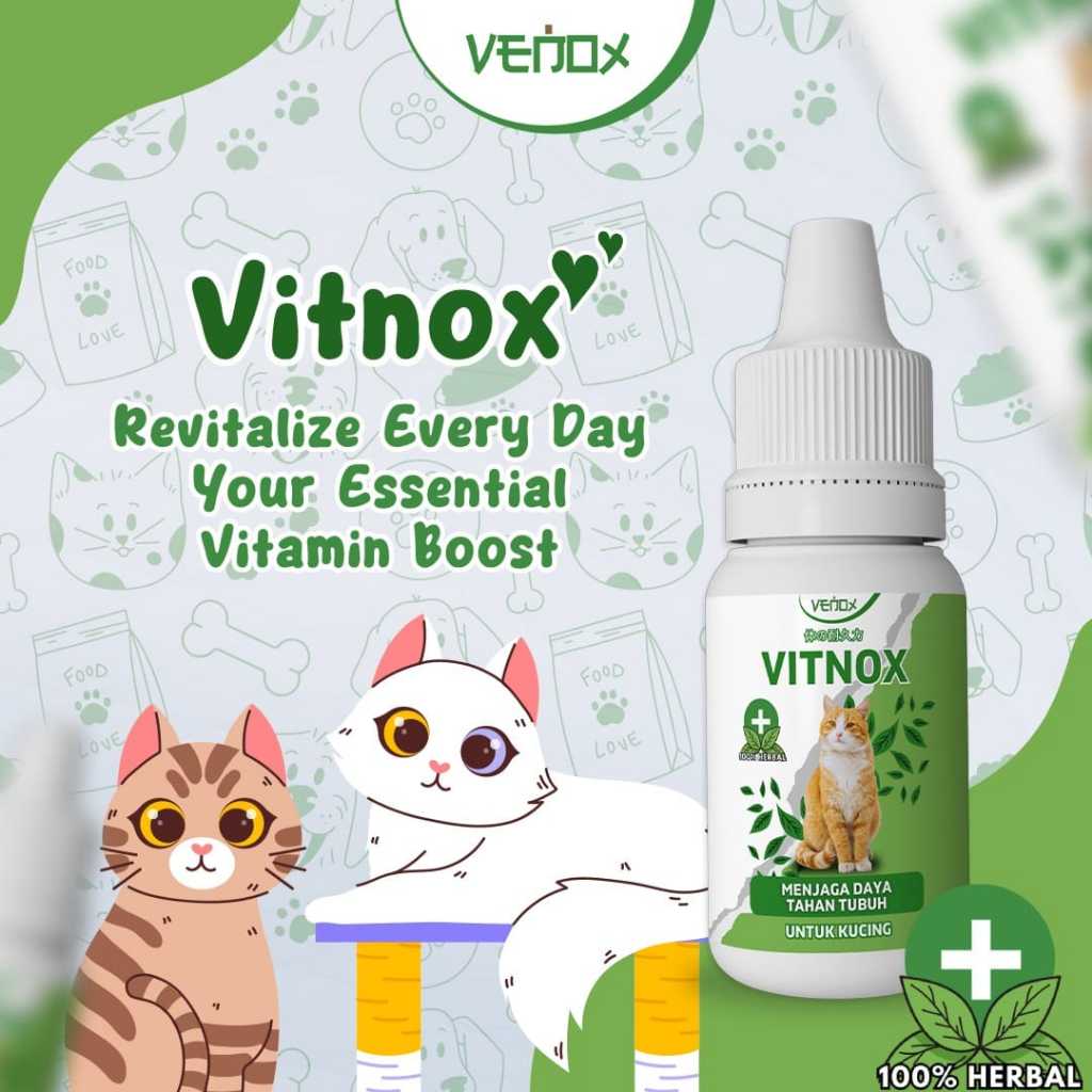 Jual VITNOX VITAMIN - Venox Obat Vitamin Kucing Imunitas Kekebalan ...