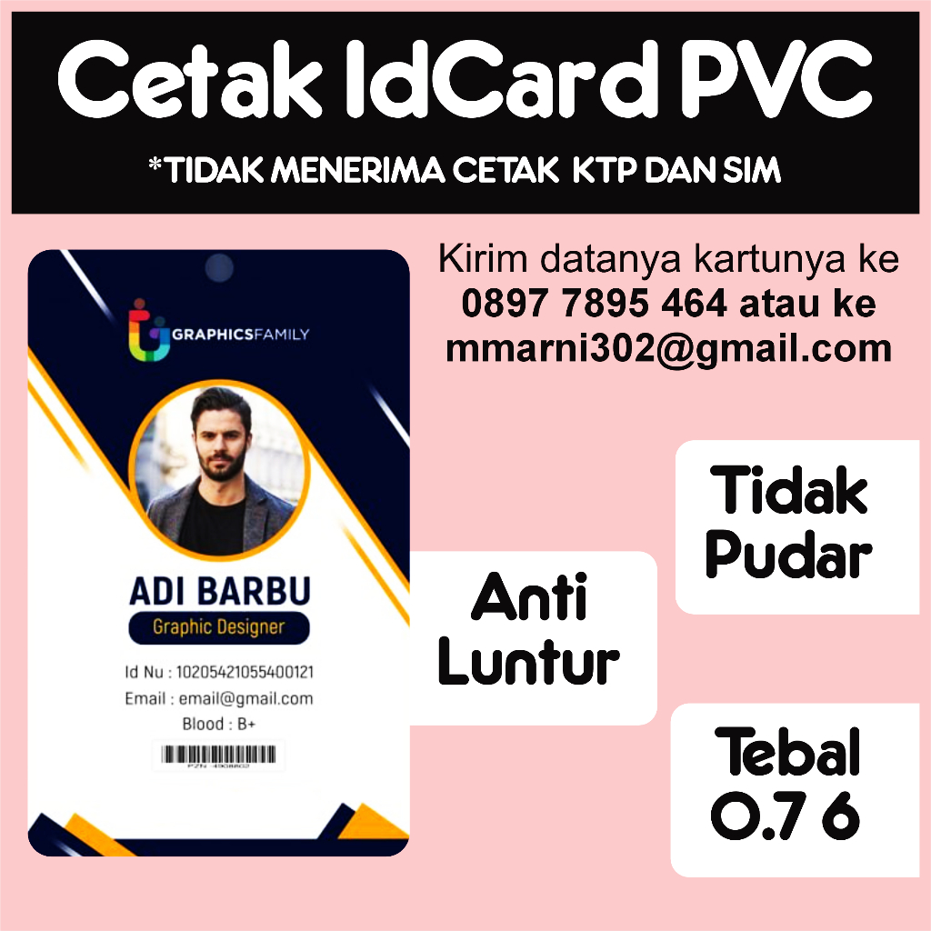 Jual Costum PVC Id Card | Shopee Indonesia