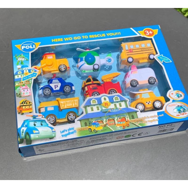 Jual Mainan Robocar Poli Set Isi 8 Pcs Full Back Mainan Robot Mobil ...