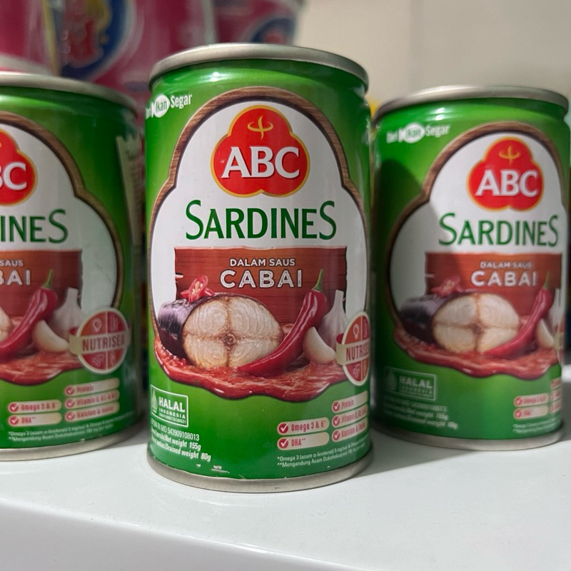 Jual sarden abc saus cabai / saus tomat 155gr | Shopee Indonesia