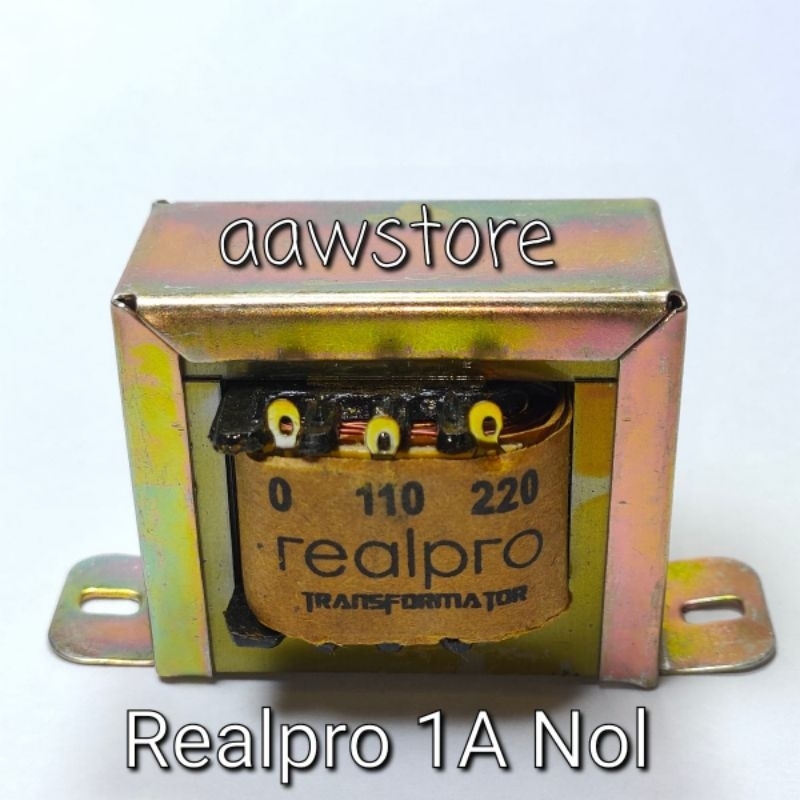Jual Trafo Realpro 1A Nol 12v trapo 1A non CT 1 ampere Tembaga | Shopee ...