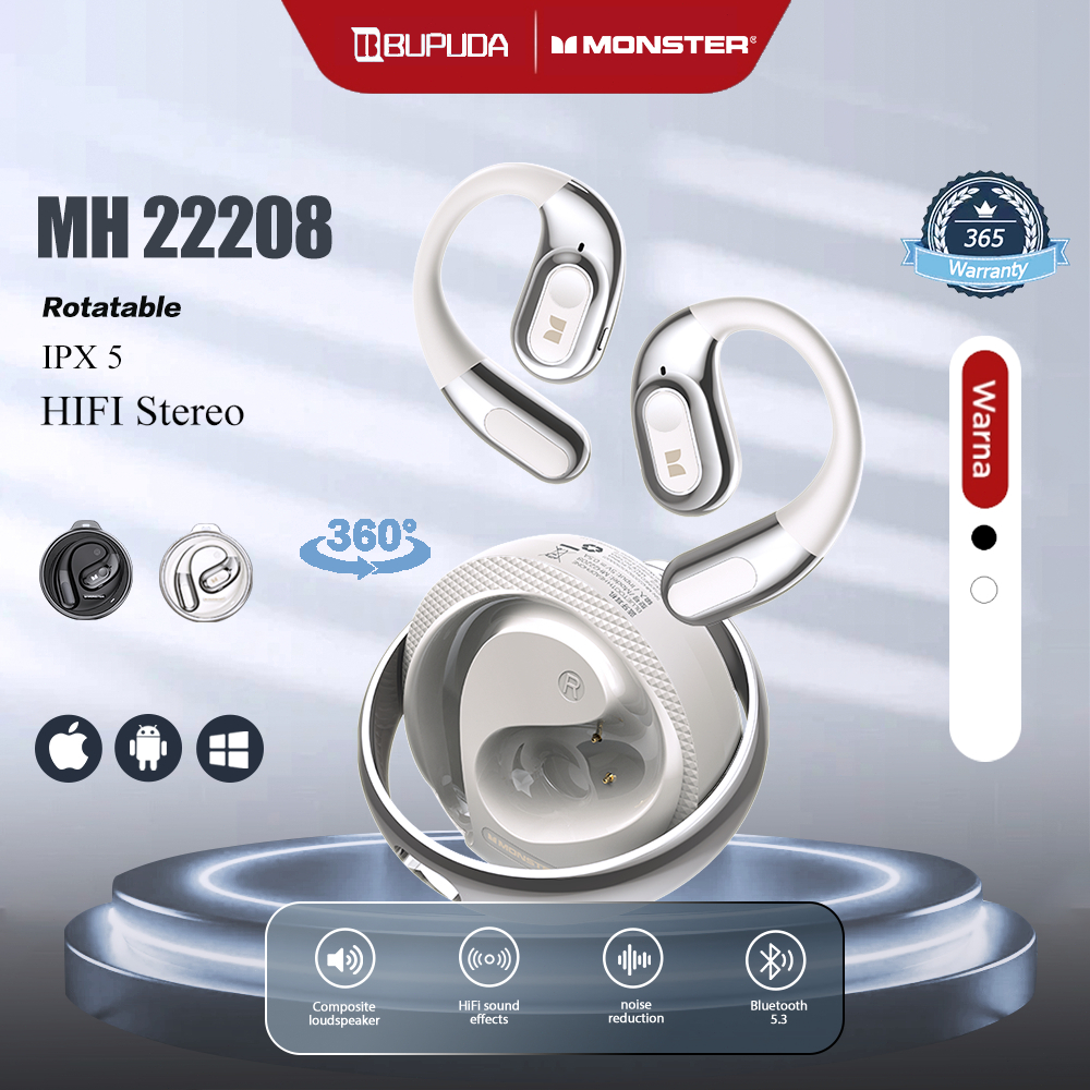 Jual BUPUDA x Monster MH22208/AC330 OWS Wireless Headset Bone ...