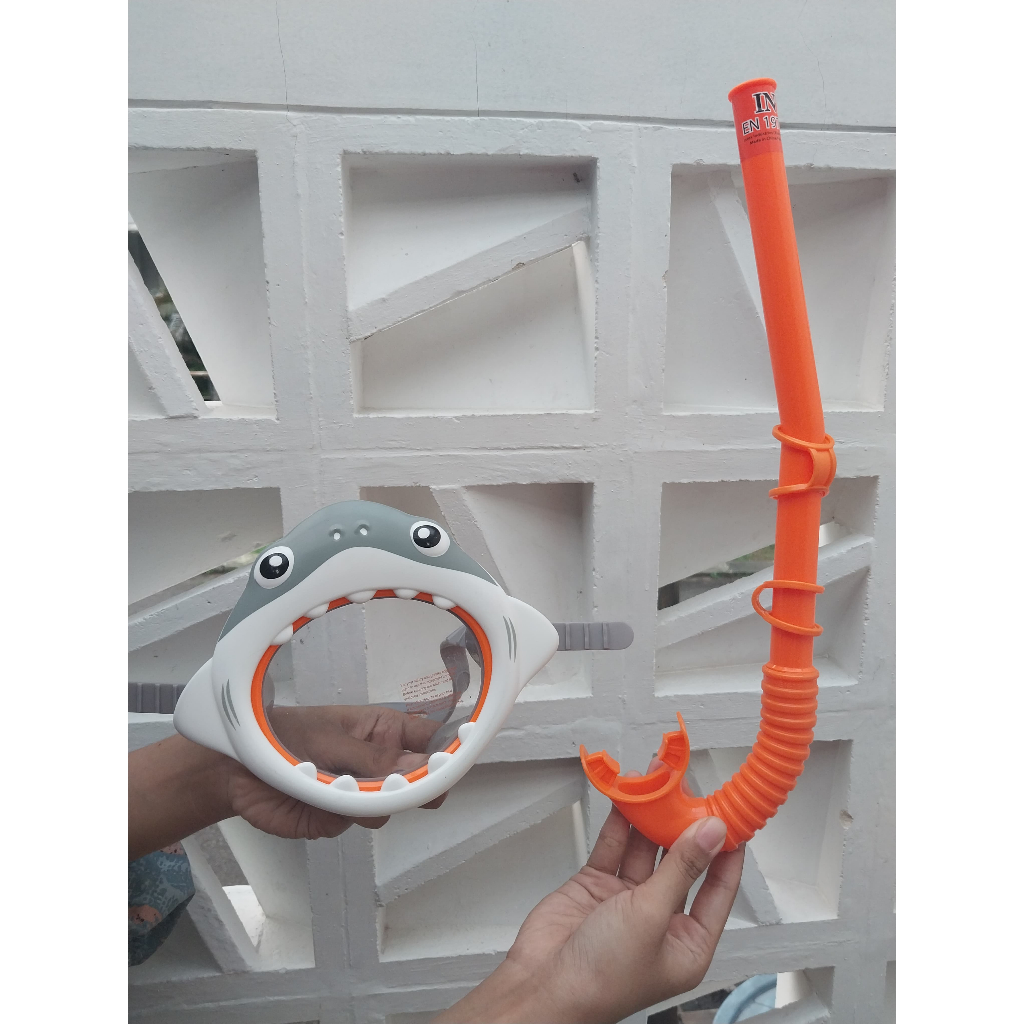 Jual Kacamata intex snorkel shark fun set 55944 set alat snorkeling ...