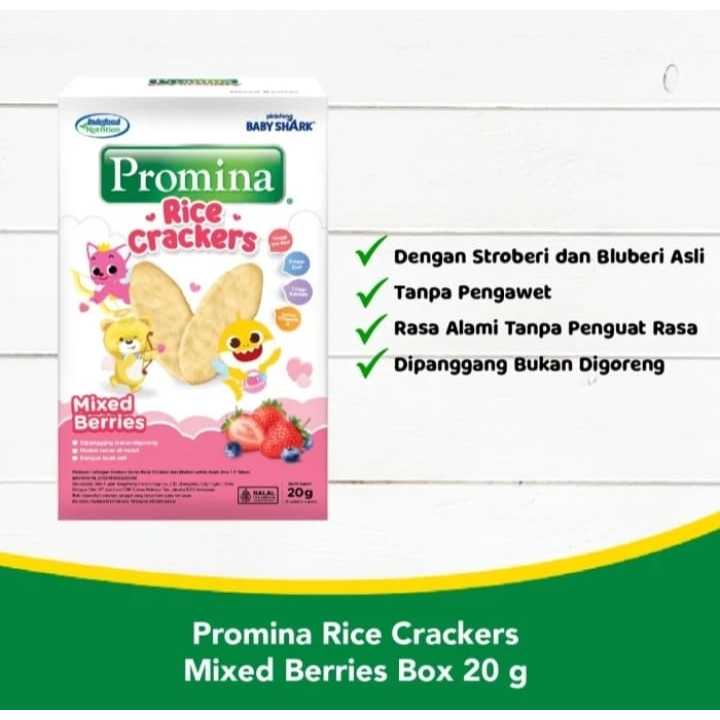 Jual Expire Date Januari 2026 Promina Rice Crackers Mixed Berries 20g ...