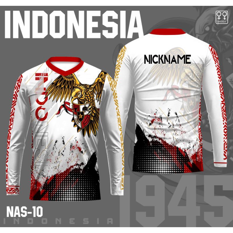 Jual Jersey NASIONAL baju kaos tema GARUDA INDONESIA lengan panjang terbaru 2024 | Shopee Indonesia