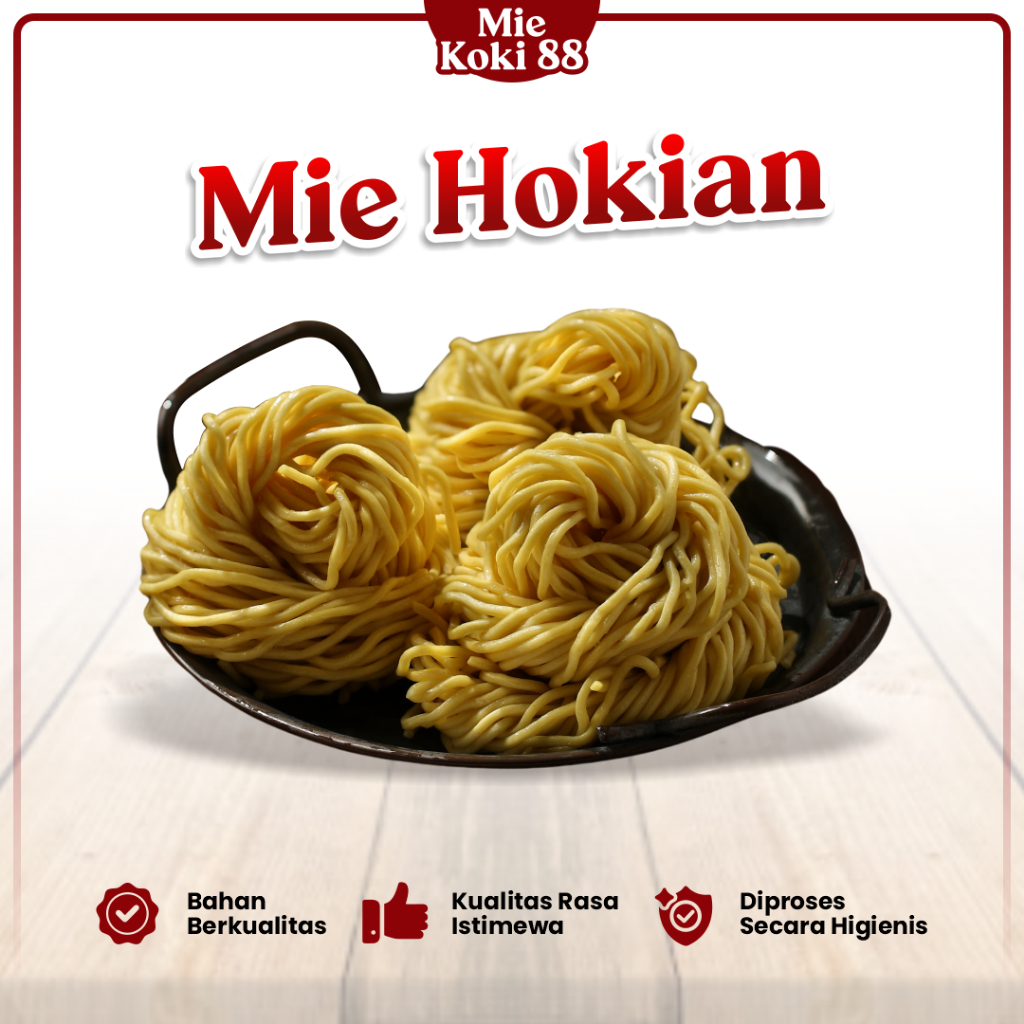 Jual Mie Kuning Basah Mi Hokian Mentah Perkilo Bahan Mie Goreng Lomie ...