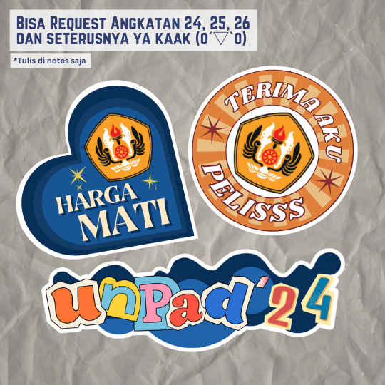 Jual STIKER SCRAPBOOK CAMABA UNPAD | UNIVERSITAS PADJAJARAN | StikerGW | Shopee Indonesia