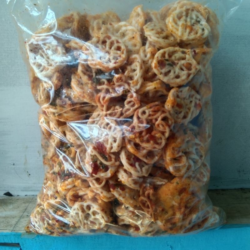 Jual kerupuk Rafael pedas 1kg | Shopee Indonesia