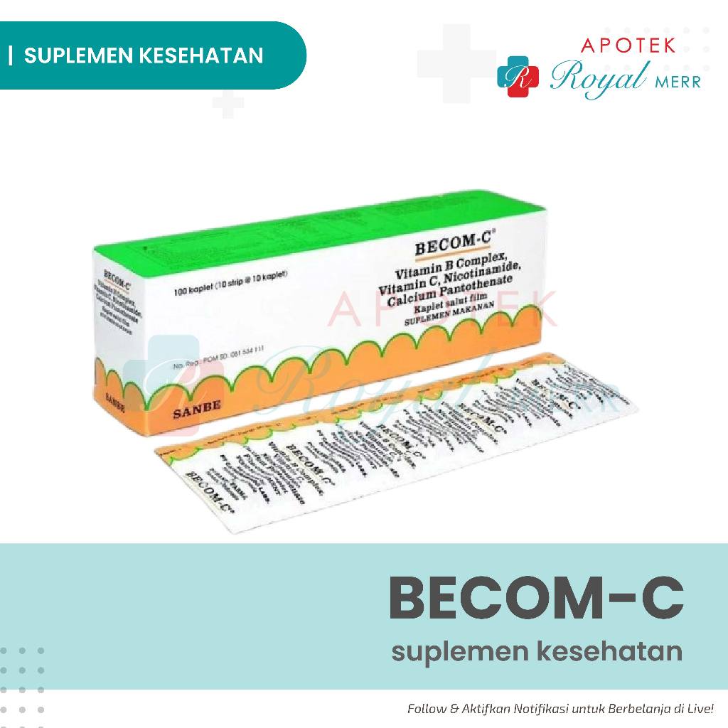 Jual BECOM C STRIP ISI 10 TABLET Membantu Memenuhi Kebutuhan ...