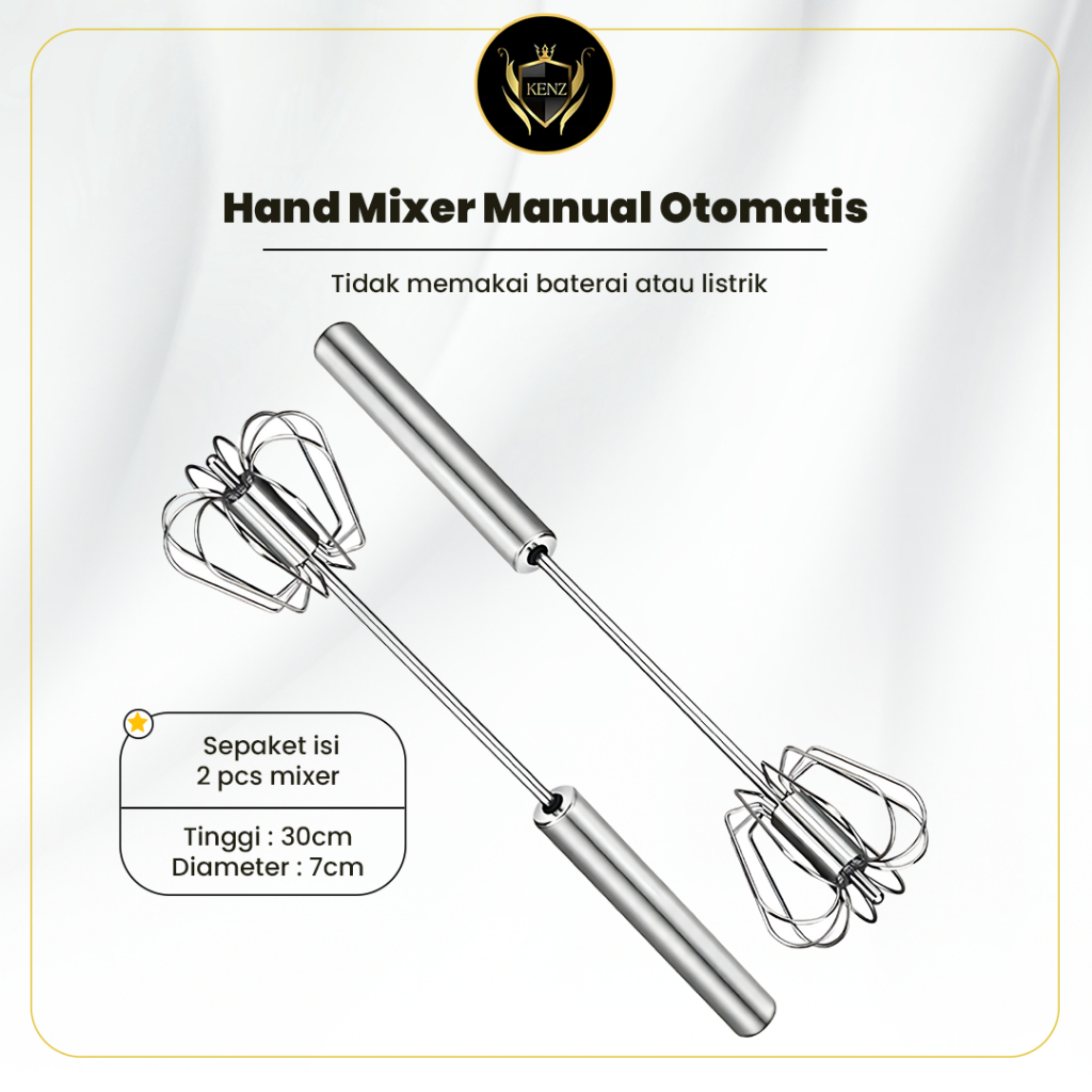 Jual Hand Mixer Manual Otomatis Pengocok Telur Adonan Kue Better Beater ...