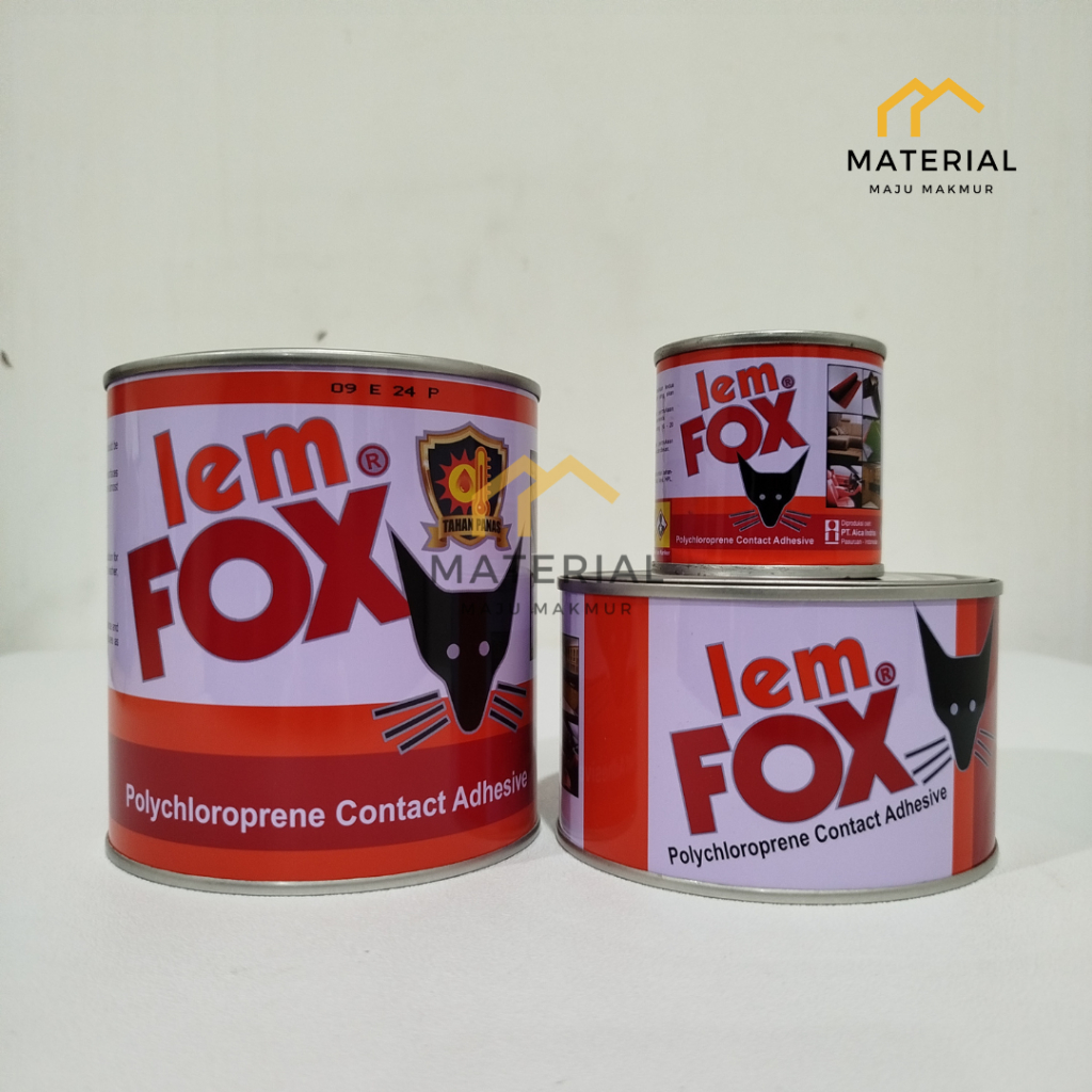 Jual Lem Fox Kaleng Merah/70 Gram/300 Gram/600 Gram/Lem Kaleng Kuning ...