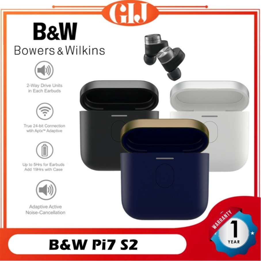 Jual Bowers & Wilkins B&W Pi7 S2 In-Ear True Wireless Earbuds TWS | Shopee Indonesia