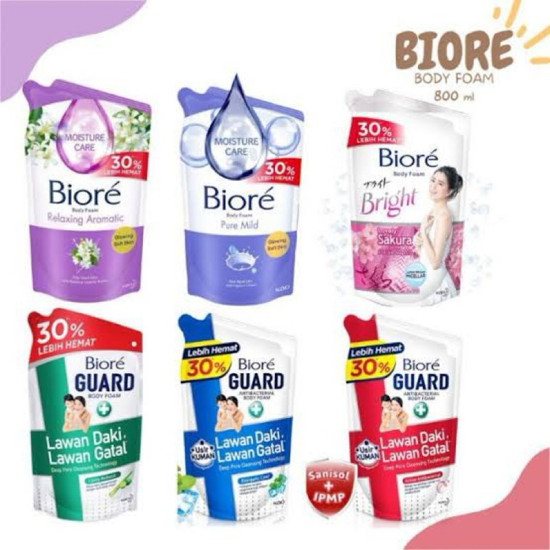 Jual Biore Body Foam 800ml | Shopee Indonesia