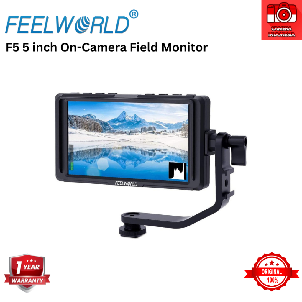 Jual FEELWORLD F5 Camera Field Monitor Full HD 1920x1080 IPS LCD With ...