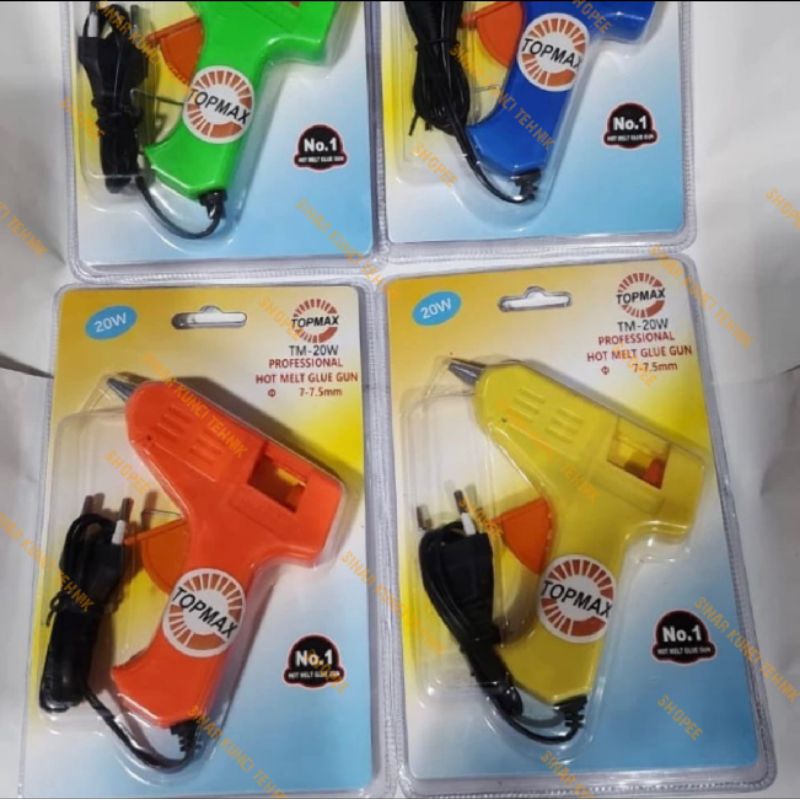 Jual Tembakan Lem Bakar / Alat Lem Tembak 20 Watt / Glue Gun Kecil TOP ...