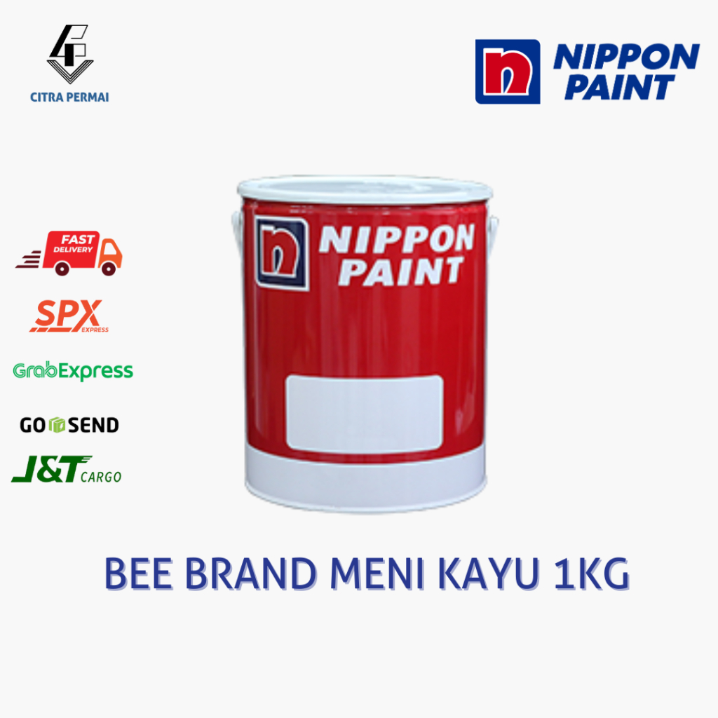 Jual MENI KAYU NIPPON PAINT BEE BRAND 1KG ORANGE / CAT DASAR KAYU ...
