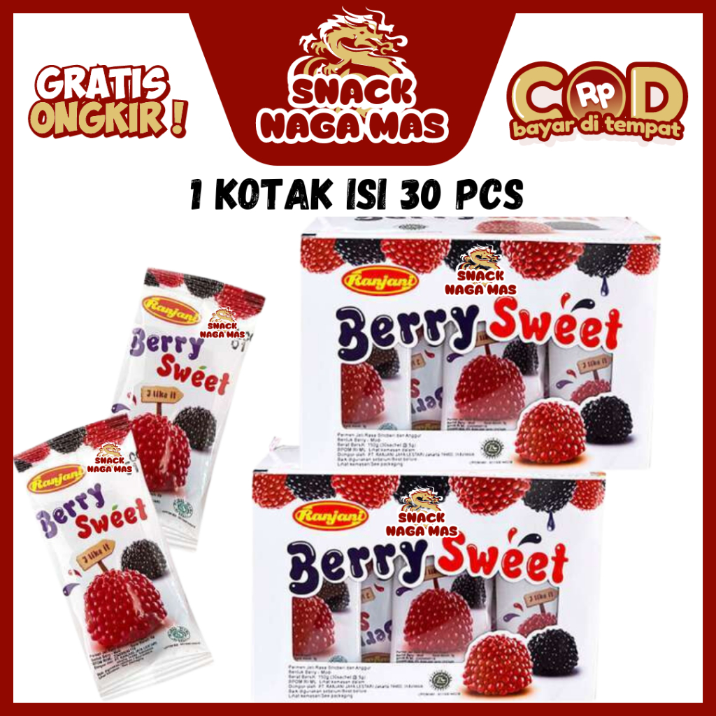 Jual PERMEN LUNAK BERRY SWEET RANJANI [1 BOX ISI 30 PCS] | Shopee Indonesia