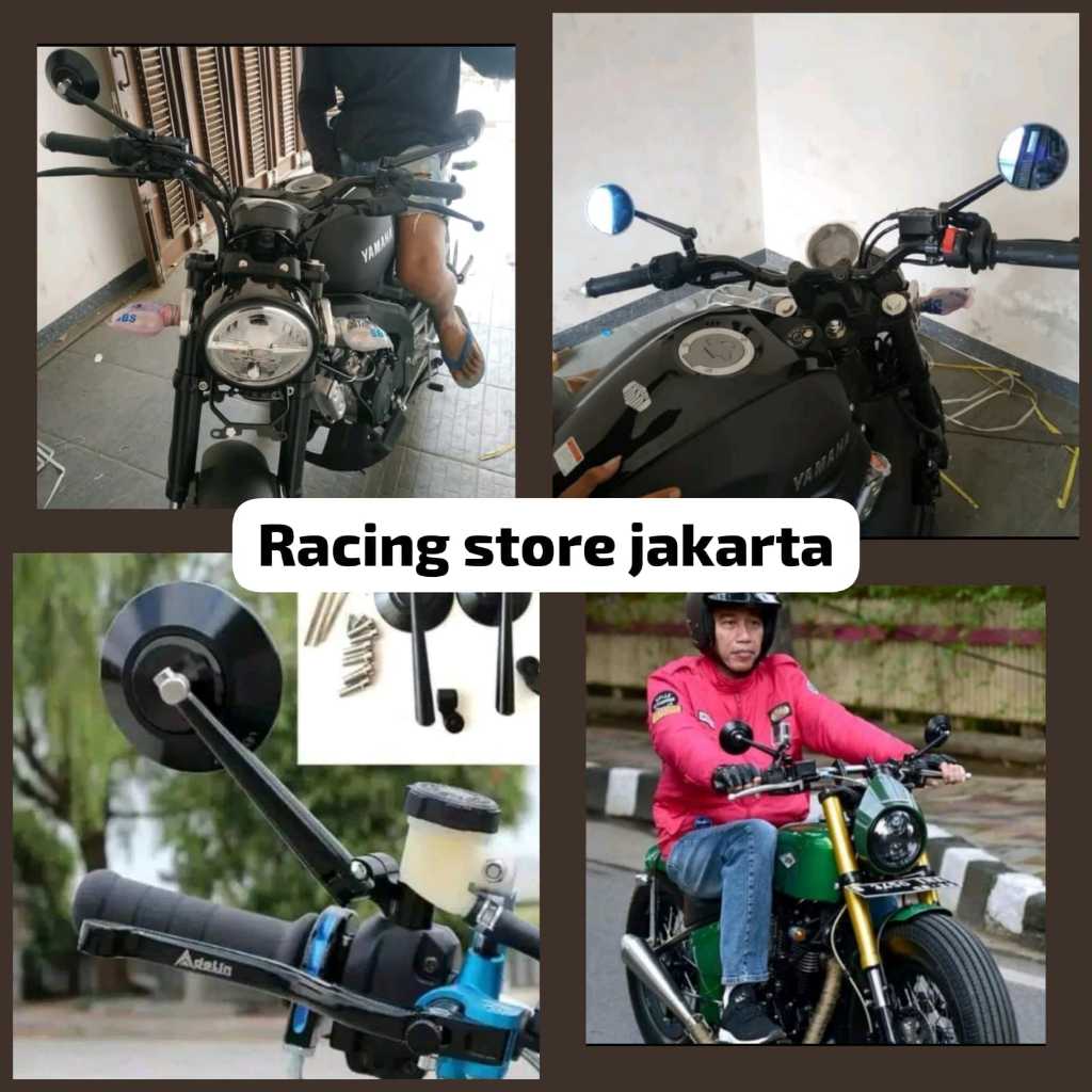 Jual Spion Classic Bulat Full Cnc Costum Motor Cb XSR 155 CRF VERZA ...
