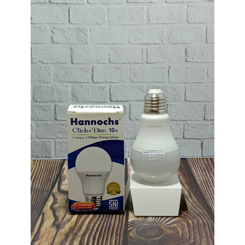 Jual Lampu Bohlam LED Click & Dim 10w 10 watt Hannochs - 3 Tingkat ...
