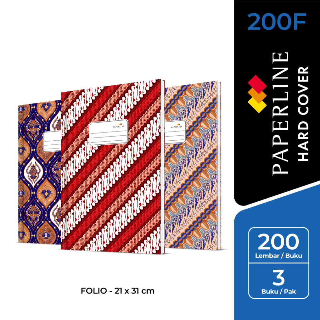 Jual Paperline Hard Cover Book 310 x 210mm Folio PGG HC 200 F | Shopee ...