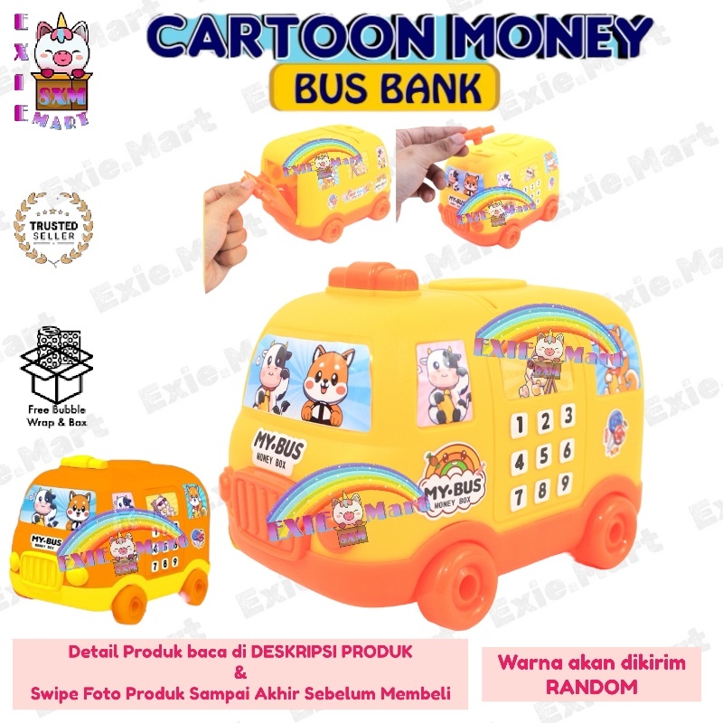 Jual MAINAN ANAK CELENGAN ANAK BENTUK BUS BANK - MY BUS FUN BUS MONEY ...