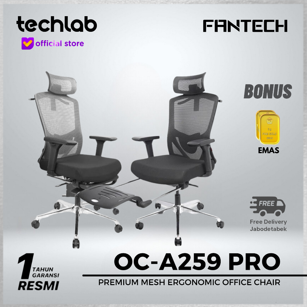 Jual Fantech OCA259 PRO / OCA-259 PRO Office Chair / Kursi Kantor Kerja ...