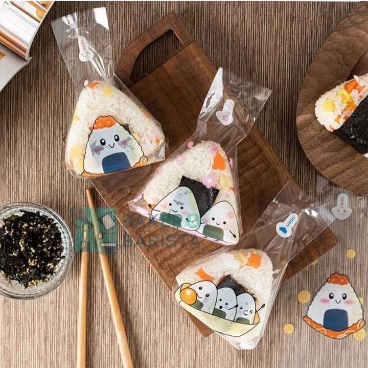 Jual Plastik Onigiri 3 motif isi 10pcs per pack / Plastik Packaging ...