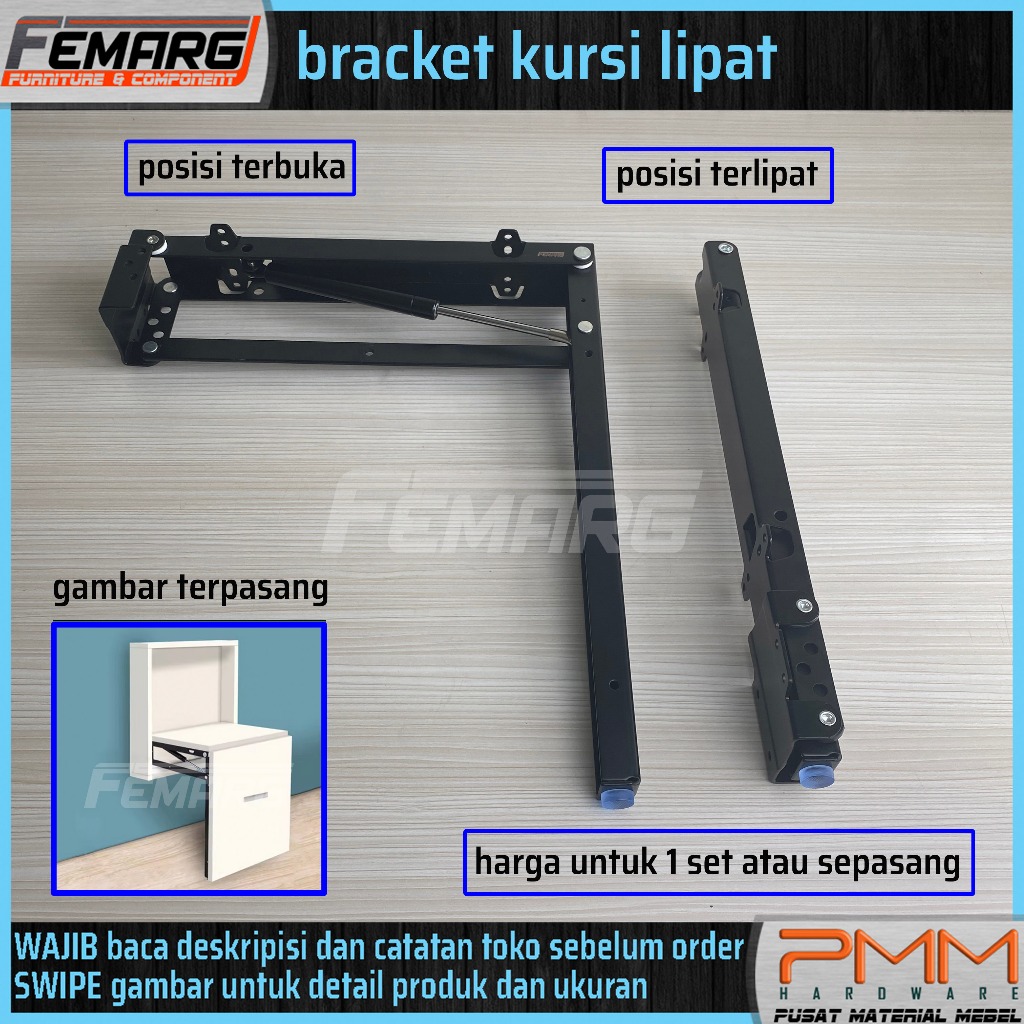 Jual bracket kursi lipat FEMARG | engsel lipat tarik hidrolik rak ...