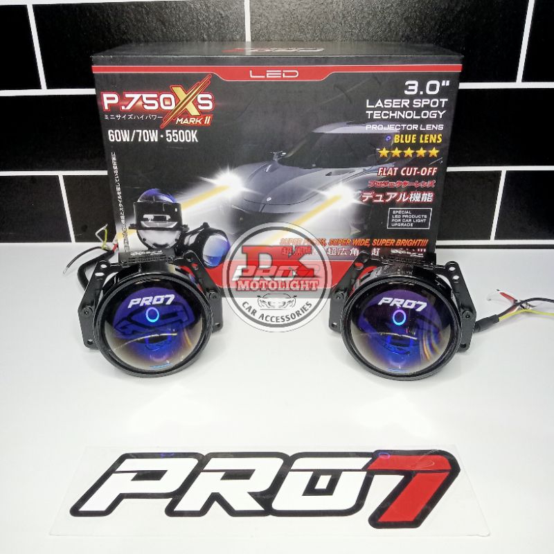 Jual Lampu Headlamp projector Biled Pro7 P750XS mark II 3 inchi blue ...