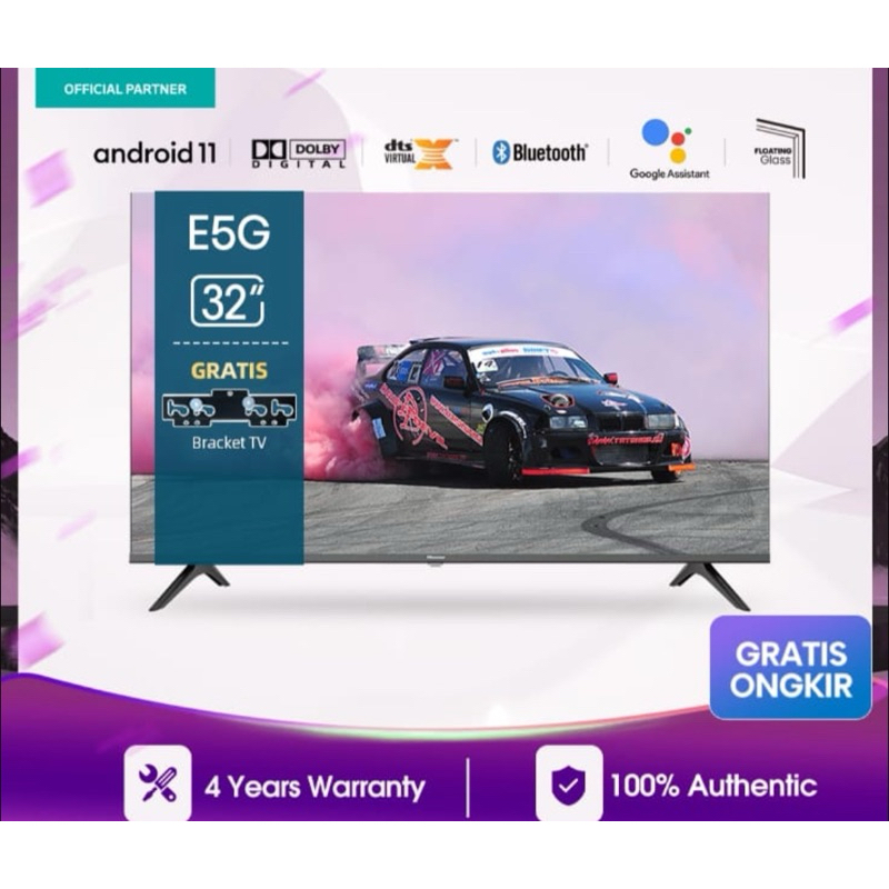 Jual hisense 32e5/32A4200G android 11 GARANSI RESMI 4 TAHUN | Shopee ...