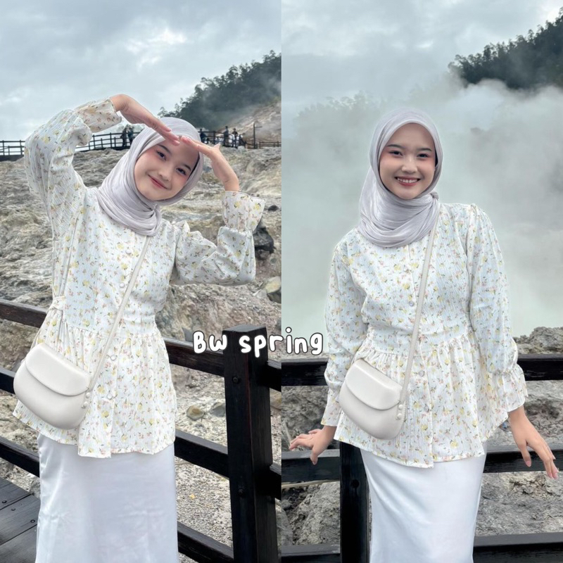 Jual NAEMA - ZARA BLOUSE | FLORAL BLOUSE | KOREAN BLOUSE | BLOUSE MOTIF ...
