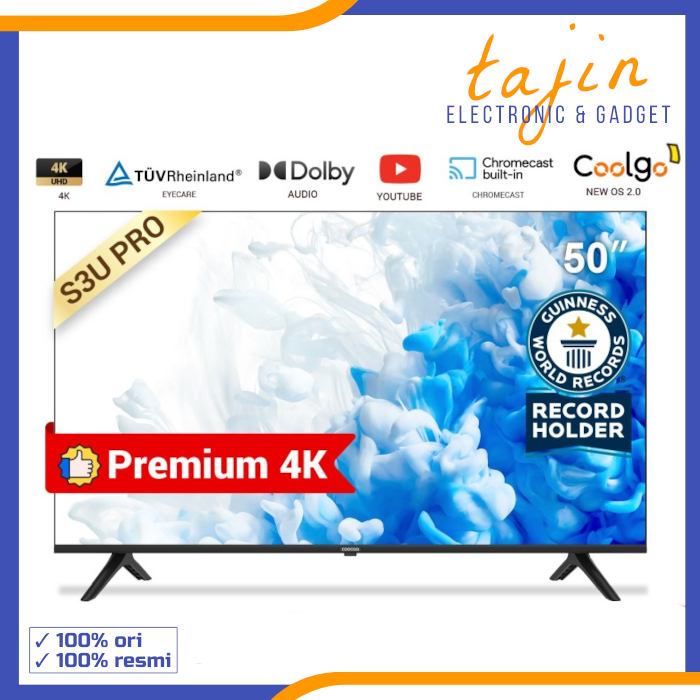 Jual Coocaa Smart TV 50 inch Digital OS COOLITA 50" 50S3U PRO LED 4K ...