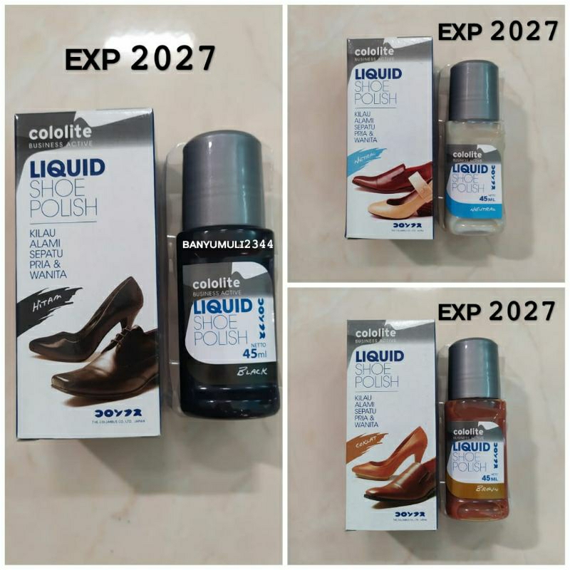 Jual COLOLITE SHOE POLISH *Semir Sepatu Cair* HITAM - NETRAL - COKLAT ...