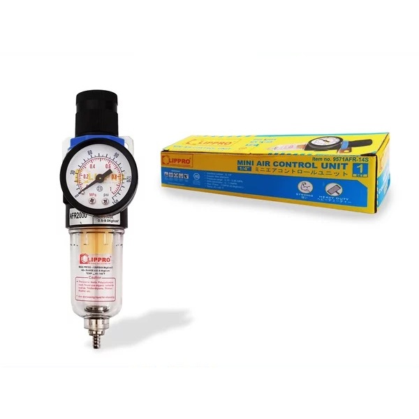 Jual LIPPRO MINI AIR CONTROL UNIT SINGLE - FILTER KOMPRESOR ANGIN SINGLE - REGULATOR PENGATUR ...