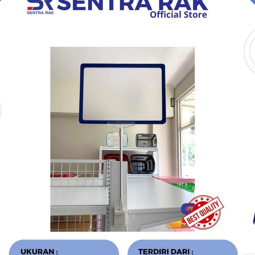 Jual Kilat Pop up Frame Promo A4 stand Magnet tiang P3 cm Stand Promosi ...