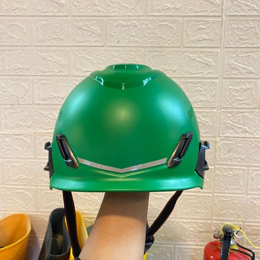 Jual MSA H1 Safety Helmet Climbing Hijau Helm Safety Msa Trivent Lokal ...