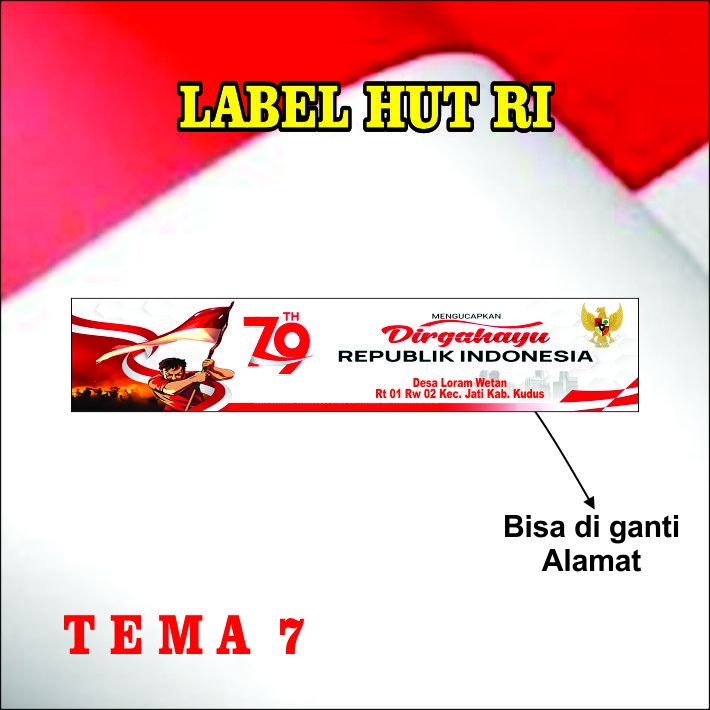 Jual LABEL SNACK PLASTIK TEMA HUT RI - KEMERDEKAAN RI | Shopee Indonesia
