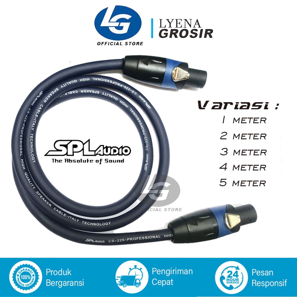Jual Kabel Speaker Spl Audio Plus Jack Speakon Spl Original Set Komplit ...