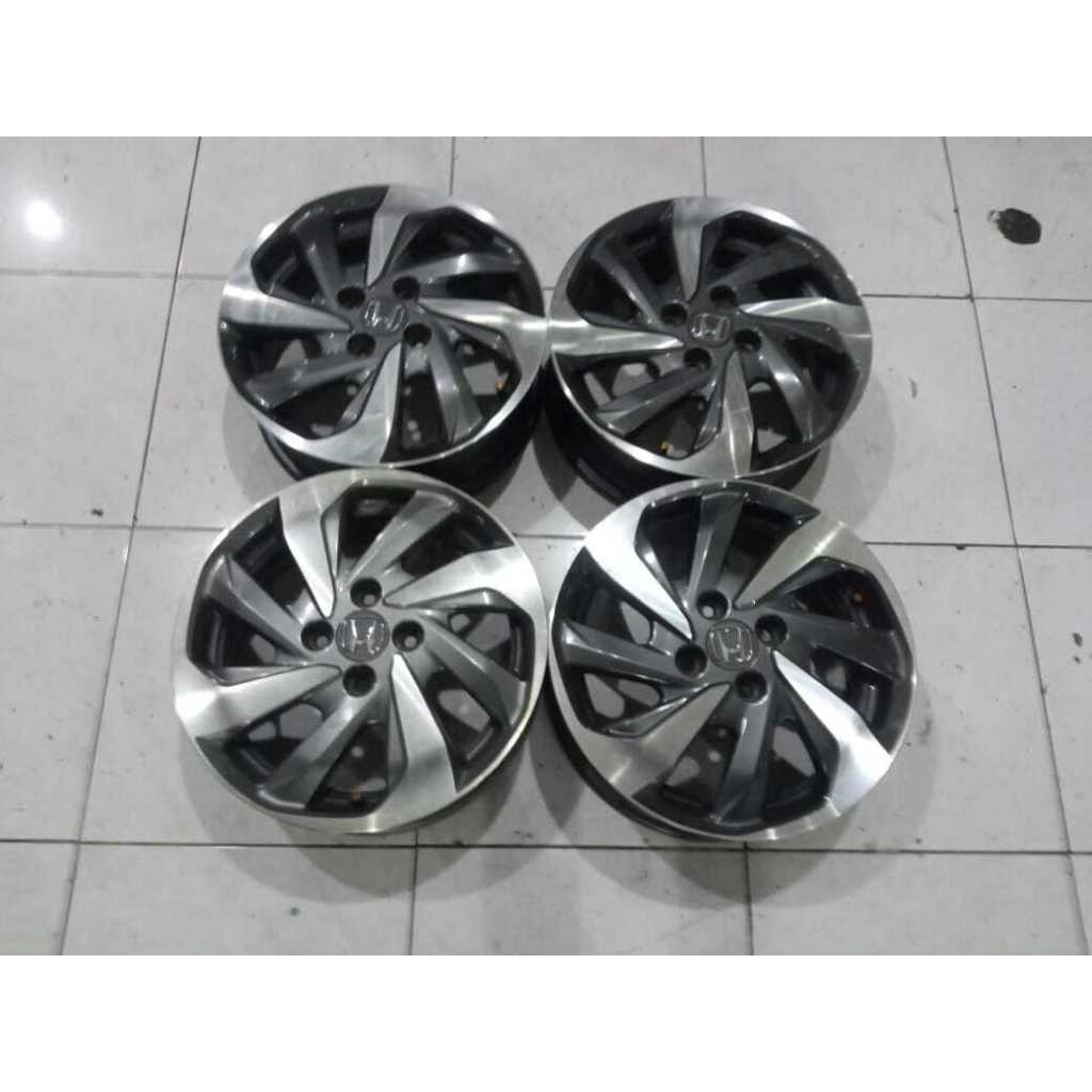 Jual VELG MOBIL SEKEN OEM ORIGINAL HONDA MOBILIO RING 15 LEBAR 5,5 PCD 4X100 G/P PNP BUAT FREED ...