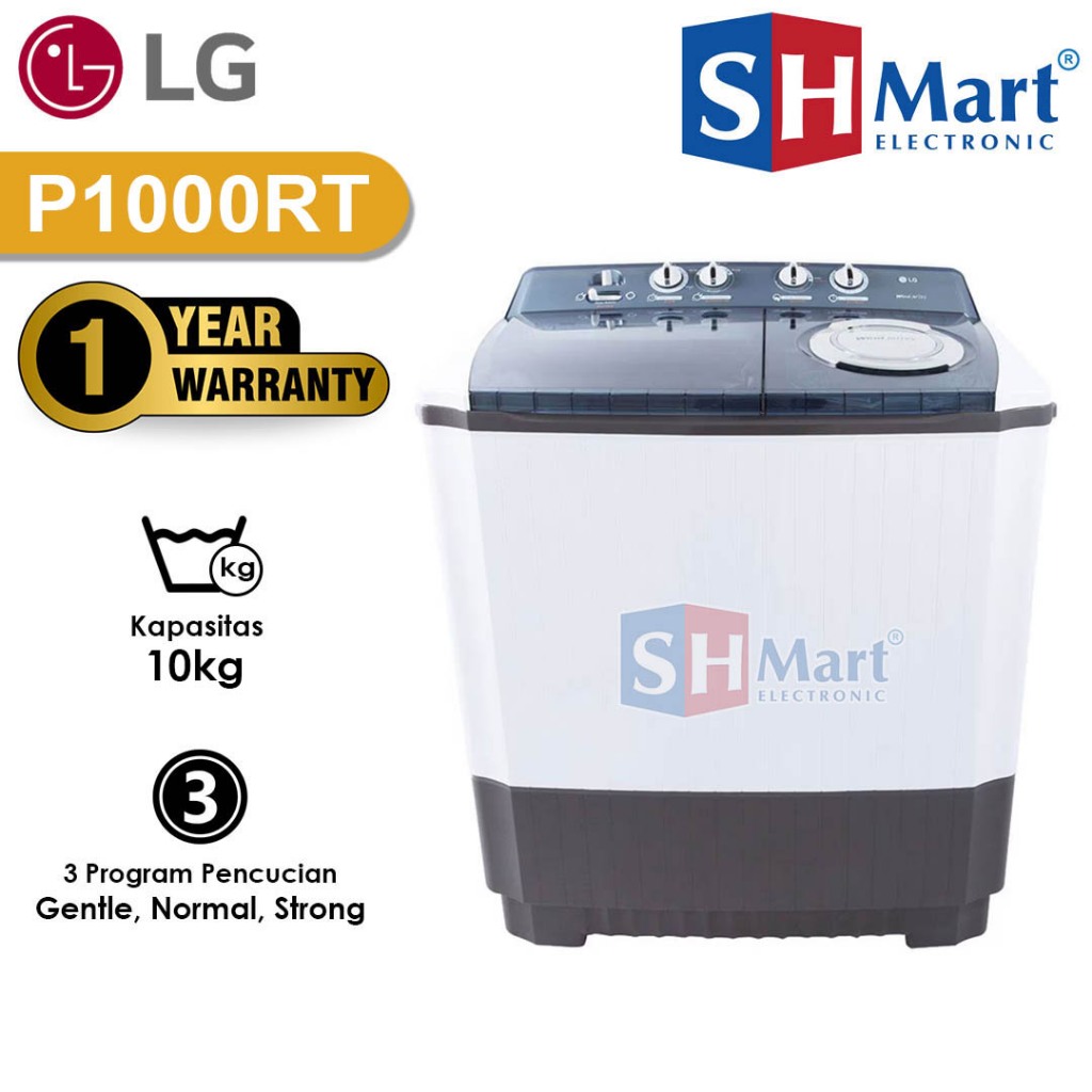 Jual MESIN CUCI 2 TABUNG LG 10 KG P1000RT / 14 KG P1400RTM / 15 KG ...