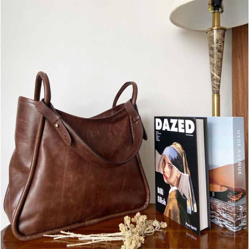 Jual Pepari Leather Tas Wanita Kulit Sapi ToteBag PA - 148 | Shopee ...