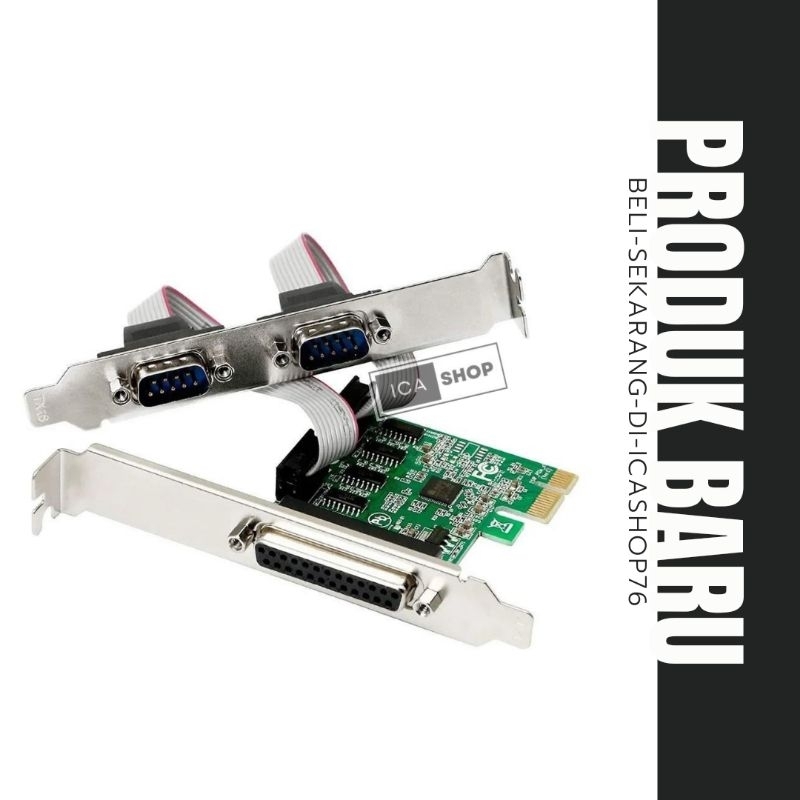 Jual PCI EXPRESS COMBO MULTI I/O CARD (1 LPT DB25 port - 2 Serial DB9 port) | Shopee Indonesia
