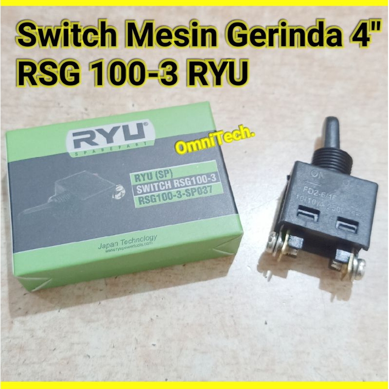 Jual Switch Swit Saklar Belakang On Off Mesin Gerinda Gurinda 4" RYU ...