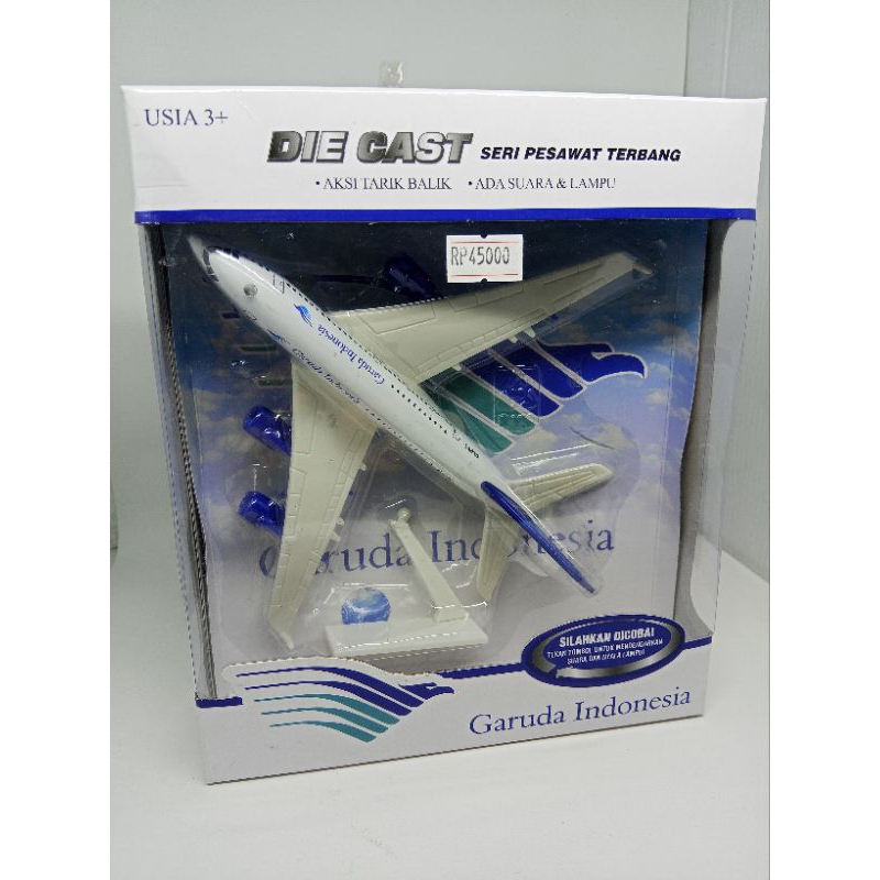 Jual MAINAN ANAK DIE CAST MINIATUR PESAWAT TERBANG GARUDA INDONESIA ...