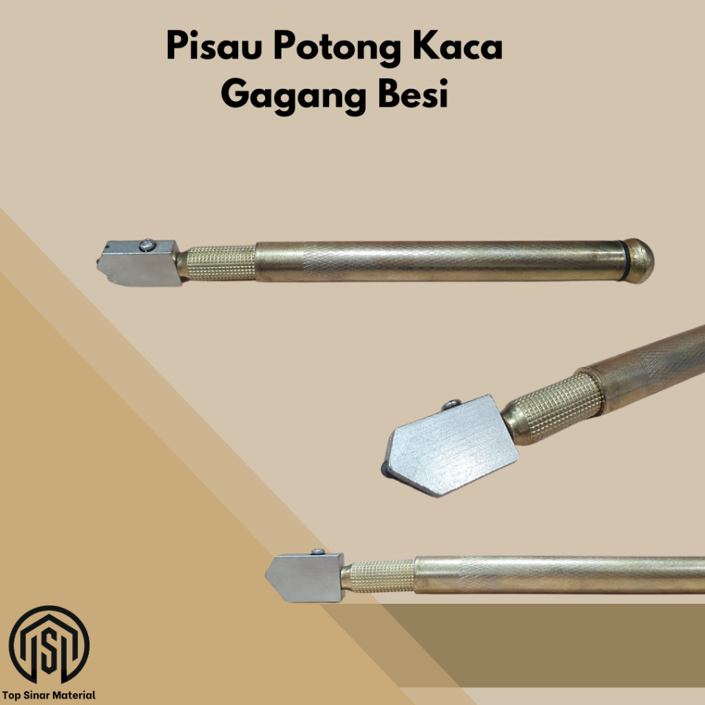 Jual Pisau Potong Kaca Gagang Besi / Alat Pemotong Kaca Glass Cutter ...