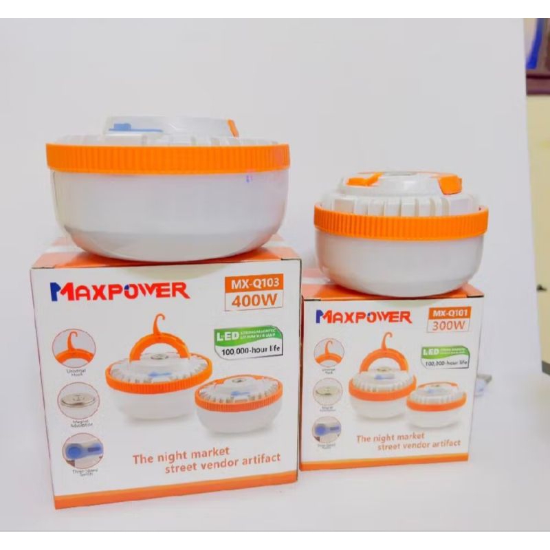 Jual Lampu Camping Bohlam MAXPOWER MX-Q103 400Wat 3Mode Cahaya Super Terang | Shopee Indonesia