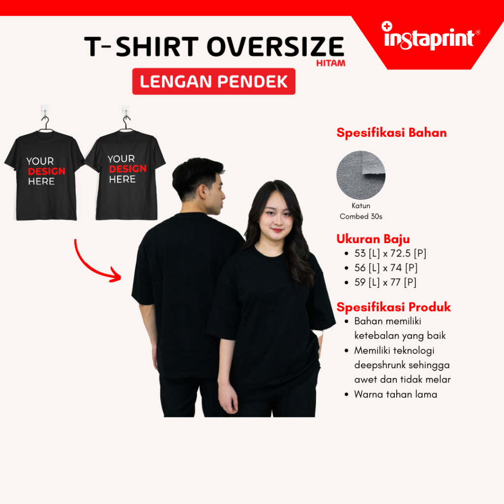 Jual Kaos Polos Oversize Lengan Pendek Premium Distro Hitam | Shopee ...